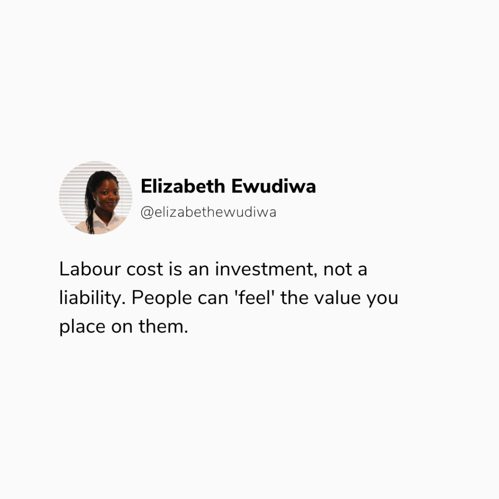 HOW MUCH SHOULD I PAY MY EMPLOYEES Elizabeth Ewudiwa